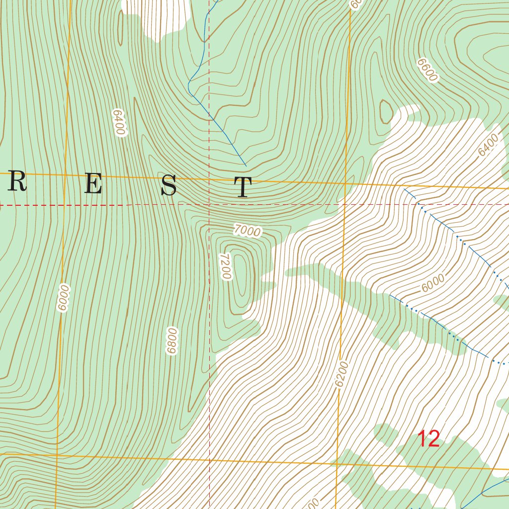 Mount Thompson-Seton, MT FSTopo Legacy Map by US Forest Service - Topo ...