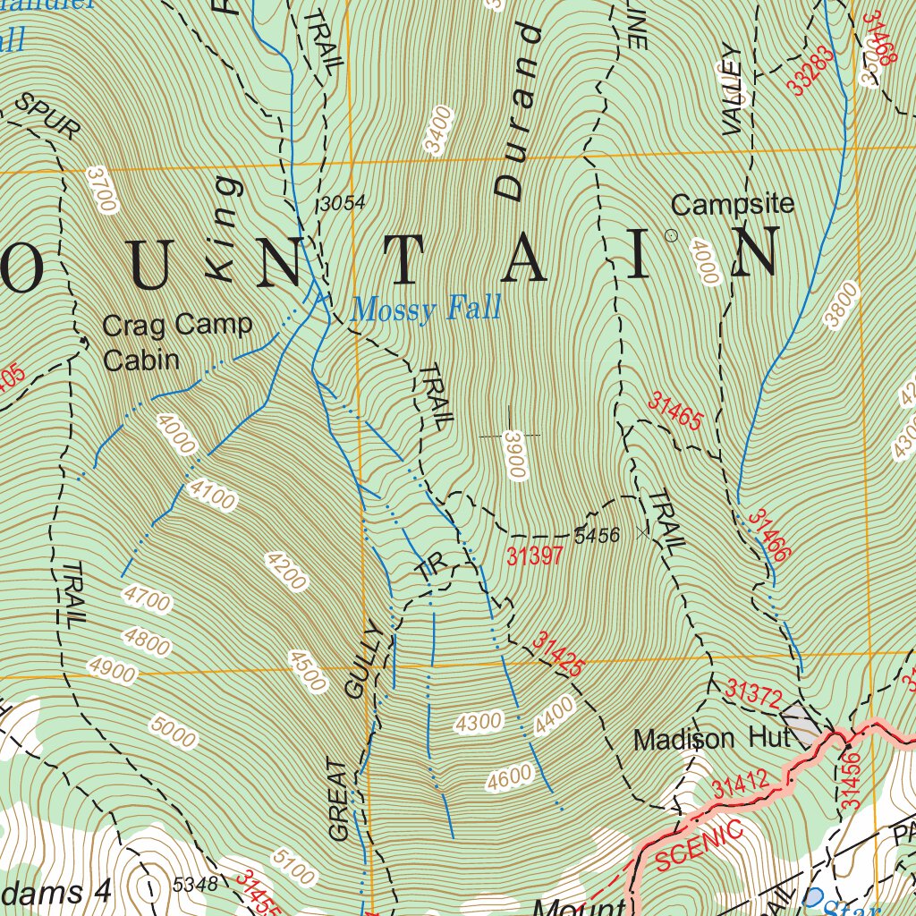 Mount Washington, NH FSTopo Legacy Map by US Forest Service - Topo ...