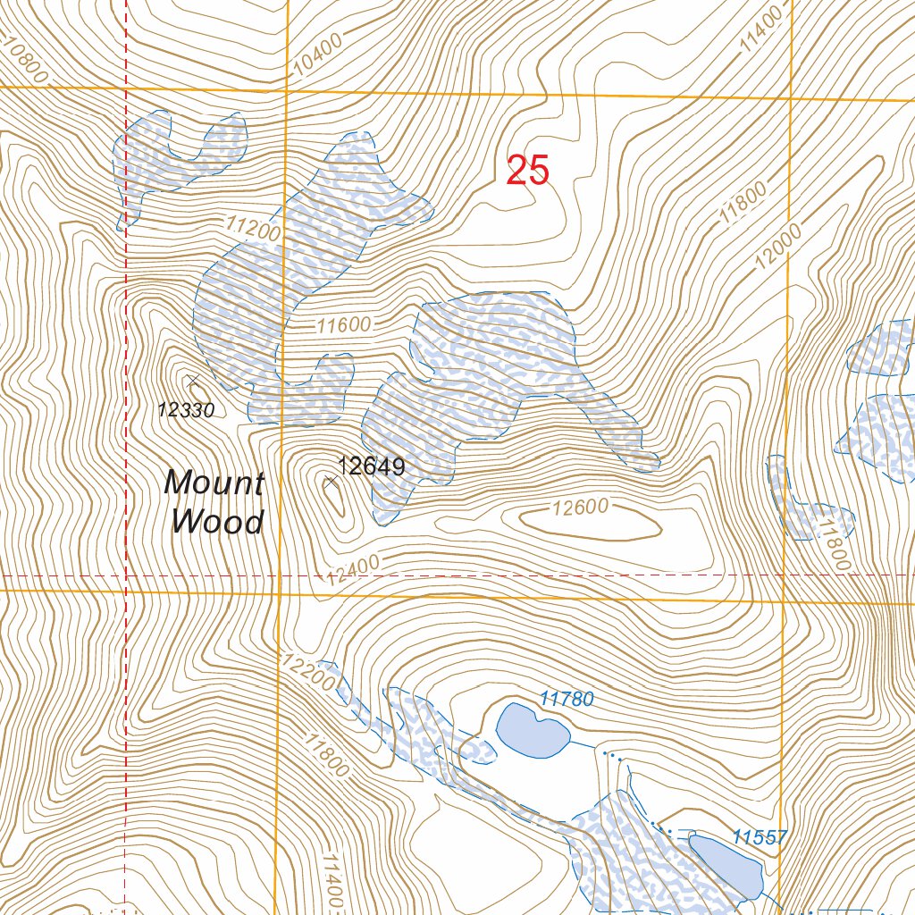 Mount Wood, MT FSTopo Legacy Map by US Forest Service - Topo | Avenza Maps
