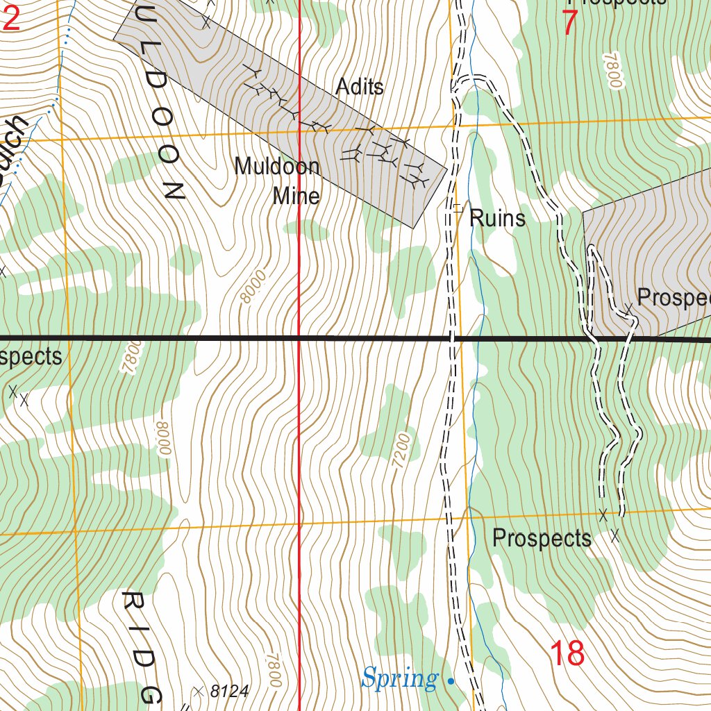 Muldoon, ID FSTopo Legacy Map by US Forest Service - Topo | Avenza Maps