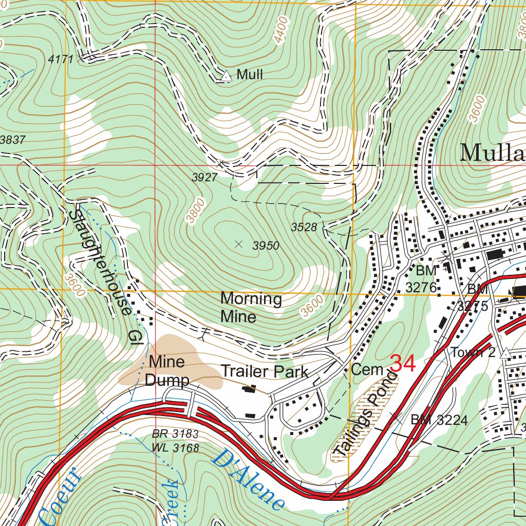 Mullan, ID - MT FSTopo Legacy Map by US Forest Service - Topo | Avenza Maps