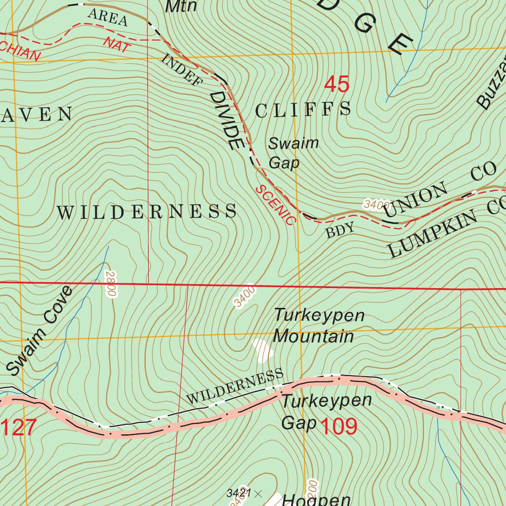 Neels Gap, GA FSTopo Legacy Map by US Forest Service - Topo | Avenza Maps