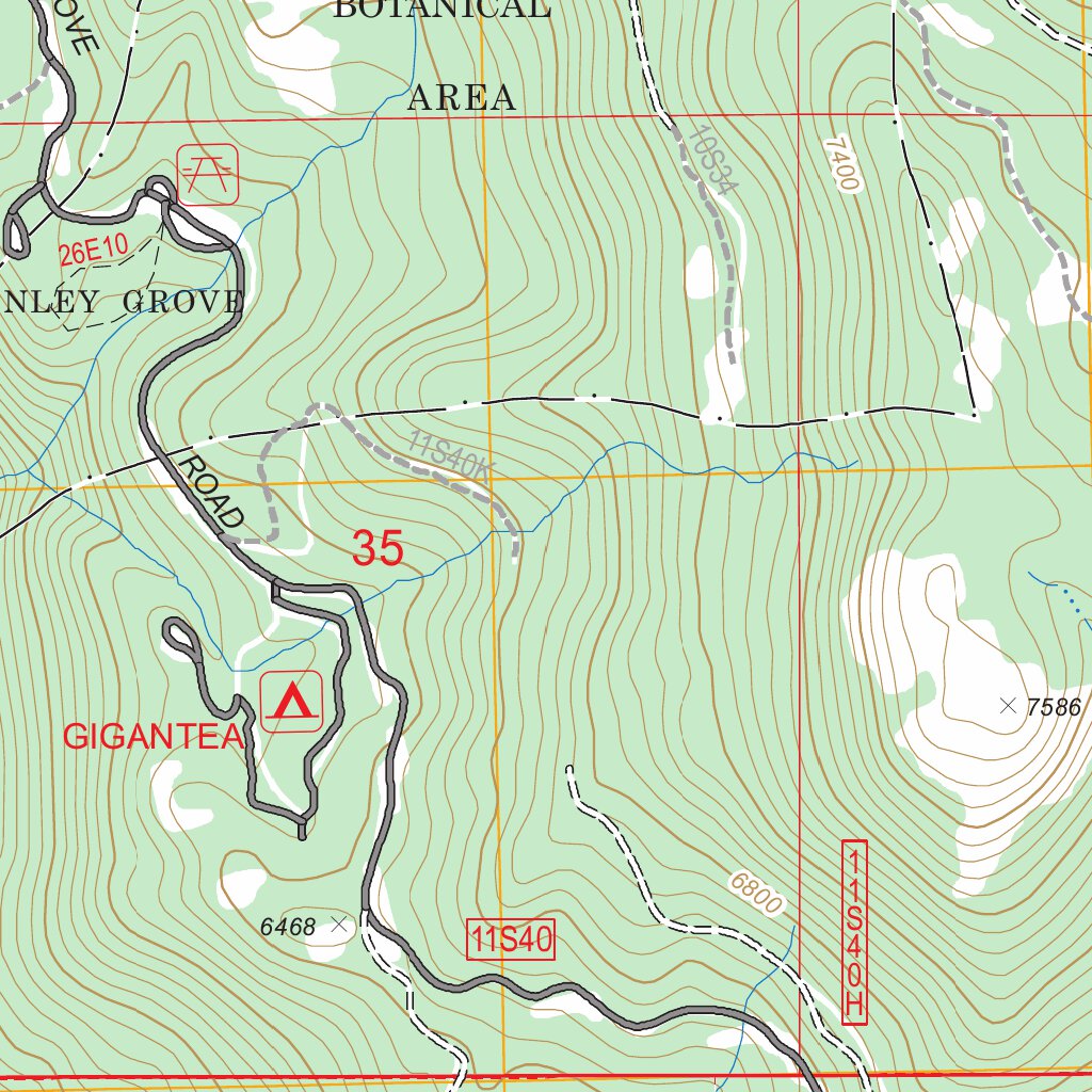 Nelson Mountain, CA FSTopo Legacy Map by US Forest Service - Topo ...