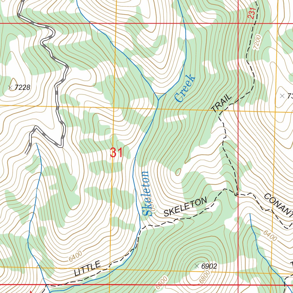 Newman Peak, ID FSTopo Legacy Map by US Forest Service - Topo | Avenza Maps