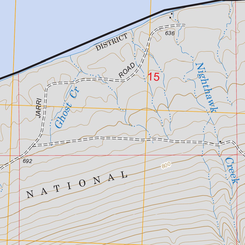 Nighthawk Creek, MI FSTopo Legacy Map by US Forest Service - Topo ...