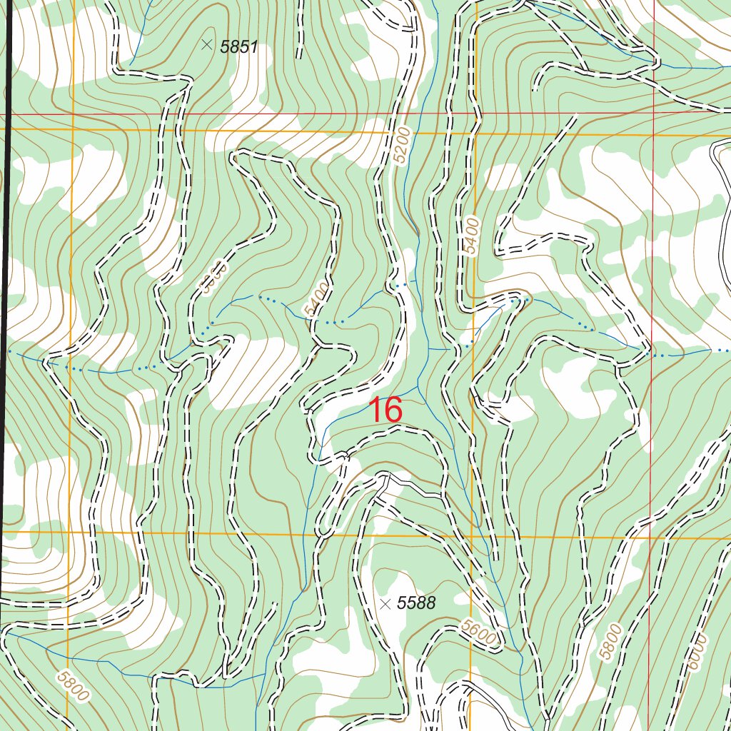 No Business Mountain, ID FSTopo Legacy Map by US Forest Service - Topo ...