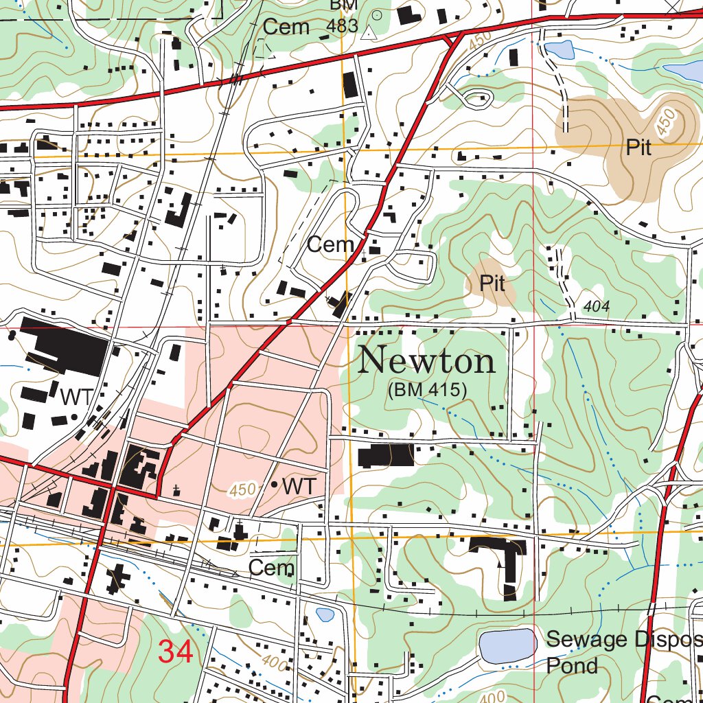 Newton, MS FSTopo Legacy Map by US Forest Service - Topo | Avenza Maps