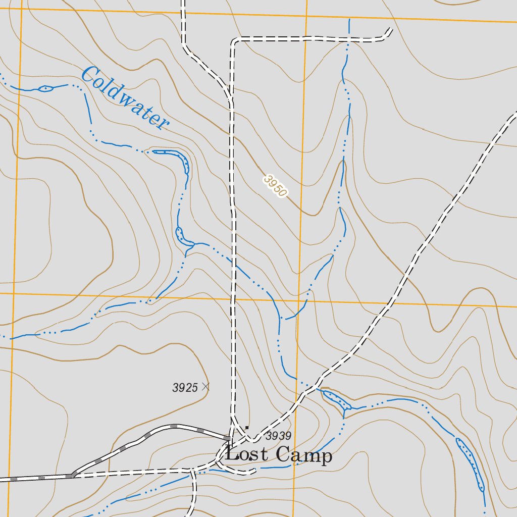 North of Red Cow Draw, TX FSTopo Legacy Map by US Forest Service - Topo ...