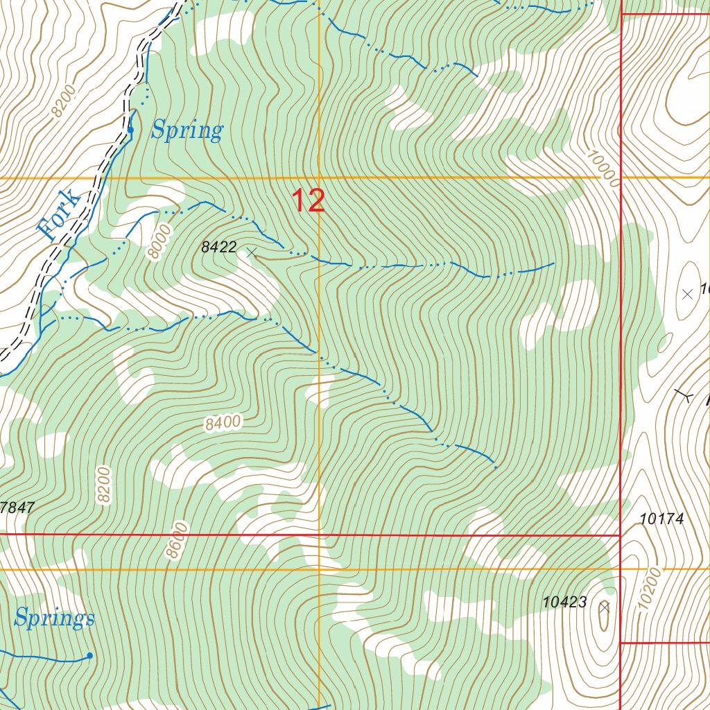 North Toiyabe Peak, NV FSTopo Legacy Map by US Forest Service - Topo ...