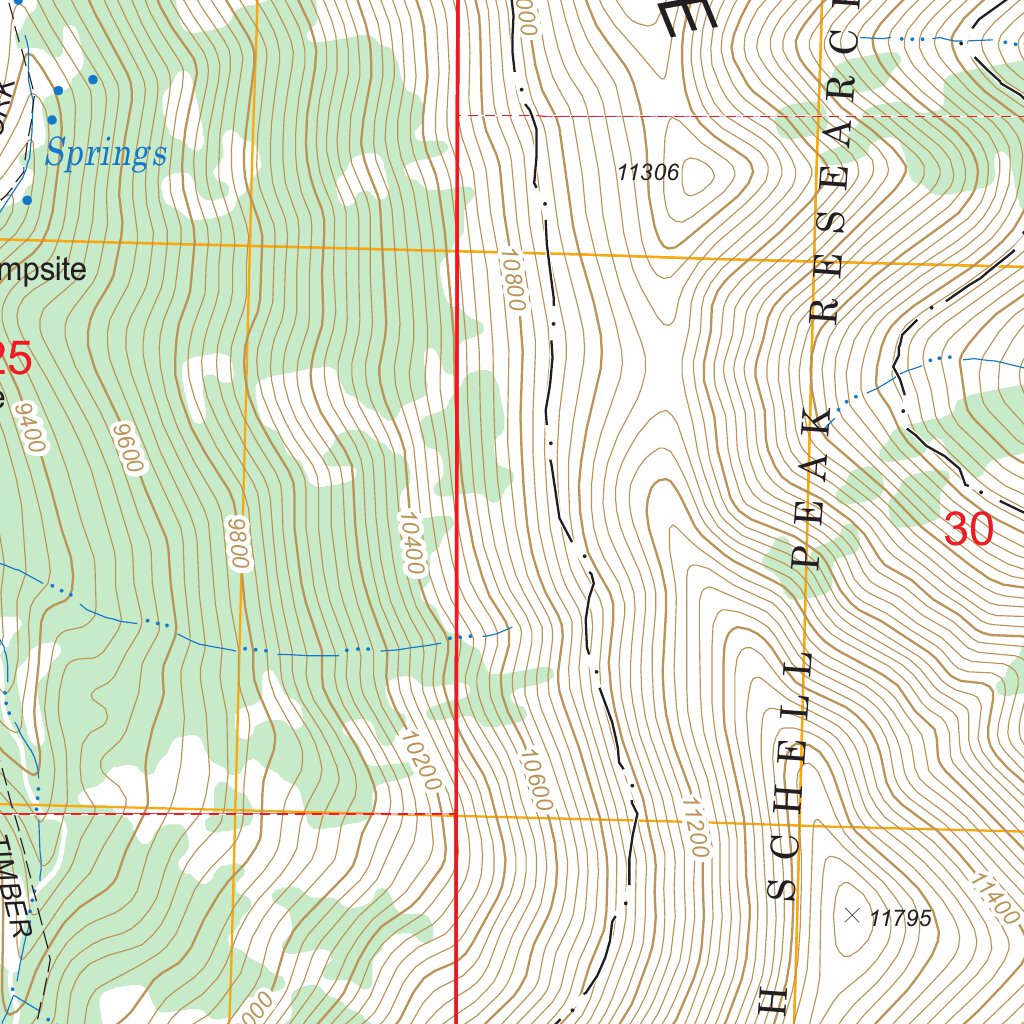 North Schell Peak, NV FSTopo Legacy Map by US Forest Service - Topo ...