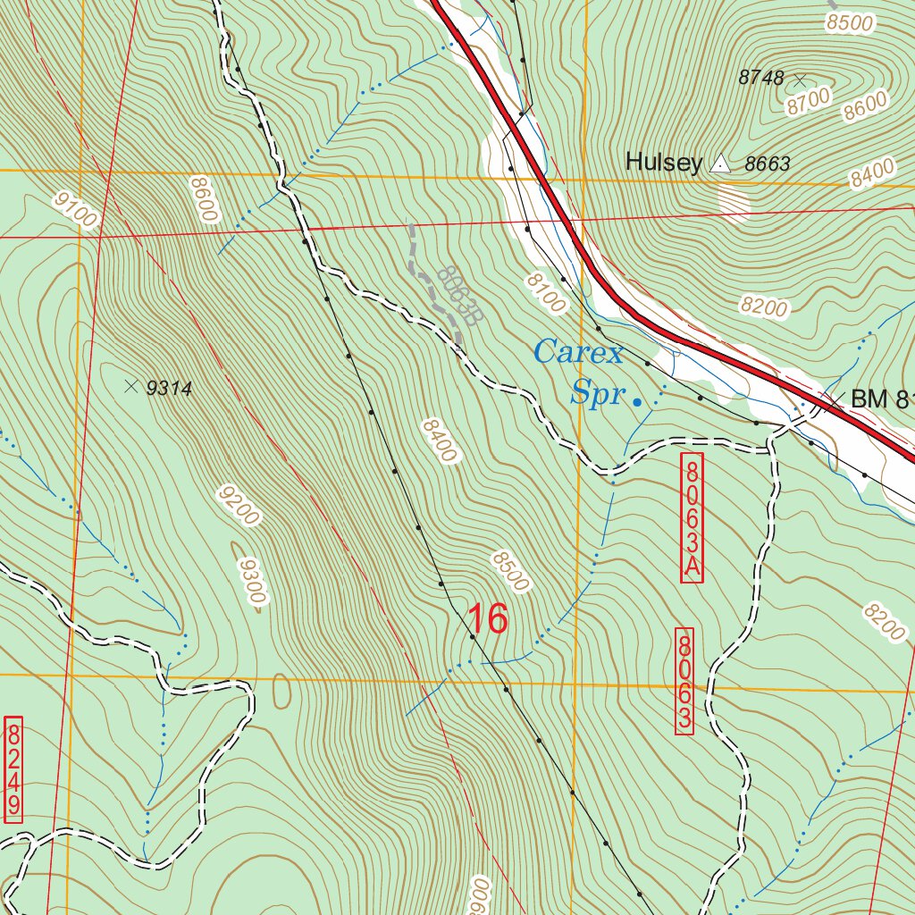 Nutrioso, AZ FSTopo Legacy Map by US Forest Service - Topo | Avenza Maps