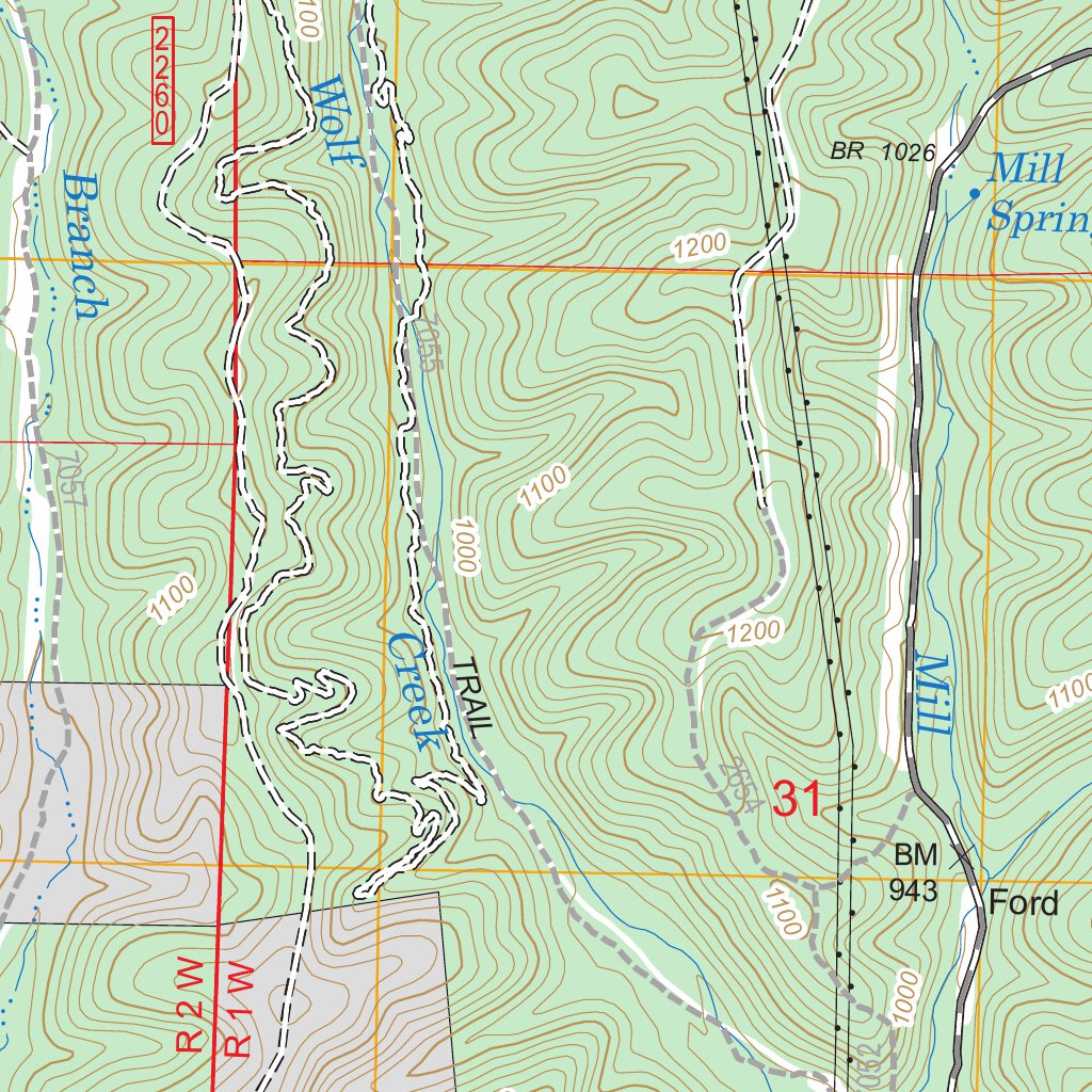 Oates, MO FSTopo Legacy Map by US Forest Service - Topo | Avenza Maps