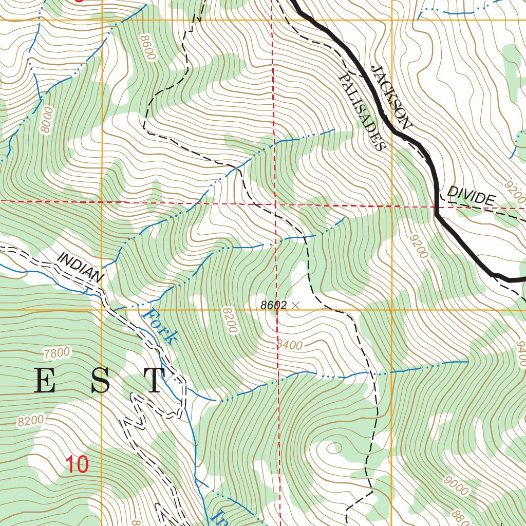 Observation Peak, WY FSTopo Legacy Map by US Forest Service - Topo ...
