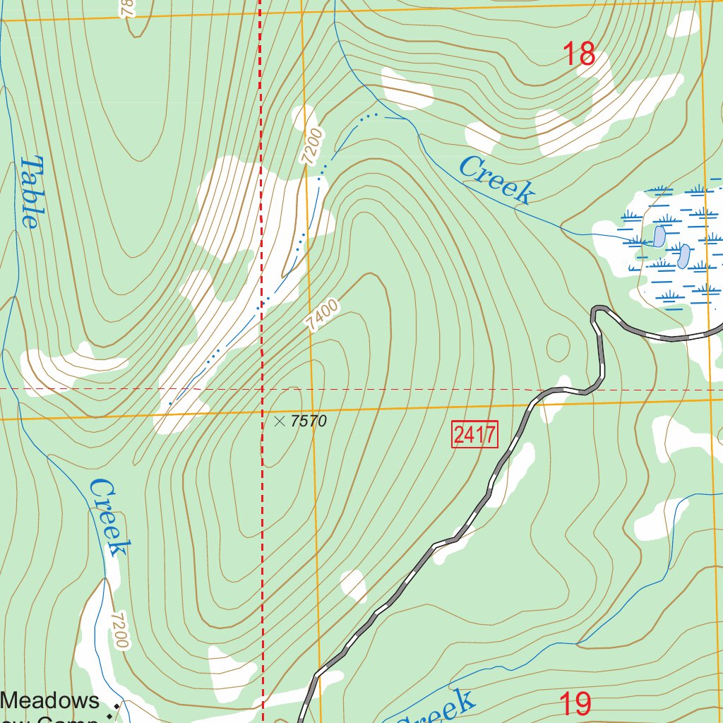 Odell Lake, MT FSTopo Legacy Map by US Forest Service - Topo | Avenza Maps