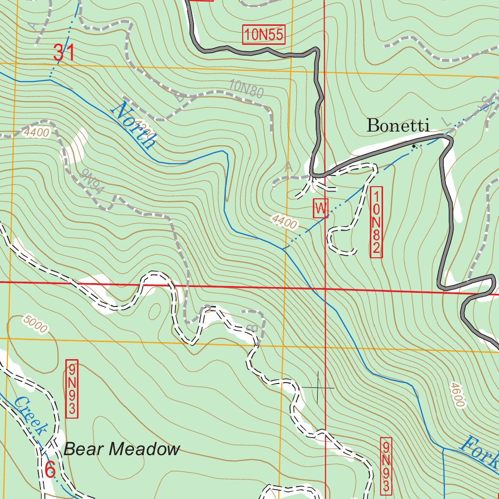 Old Iron Mountain, CA FSTopo Legacy Map by US Forest Service - Topo ...