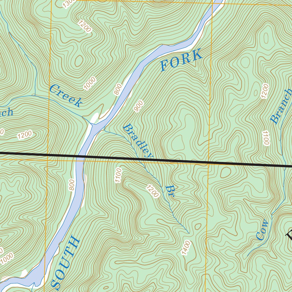 Oneida North, TN - KY FSTopo Legacy Map by US Forest Service - Topo ...