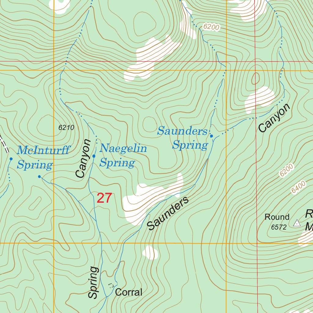 Oxbow Mountain, AZ FSTopo Legacy Map by US Forest Service - Topo ...
