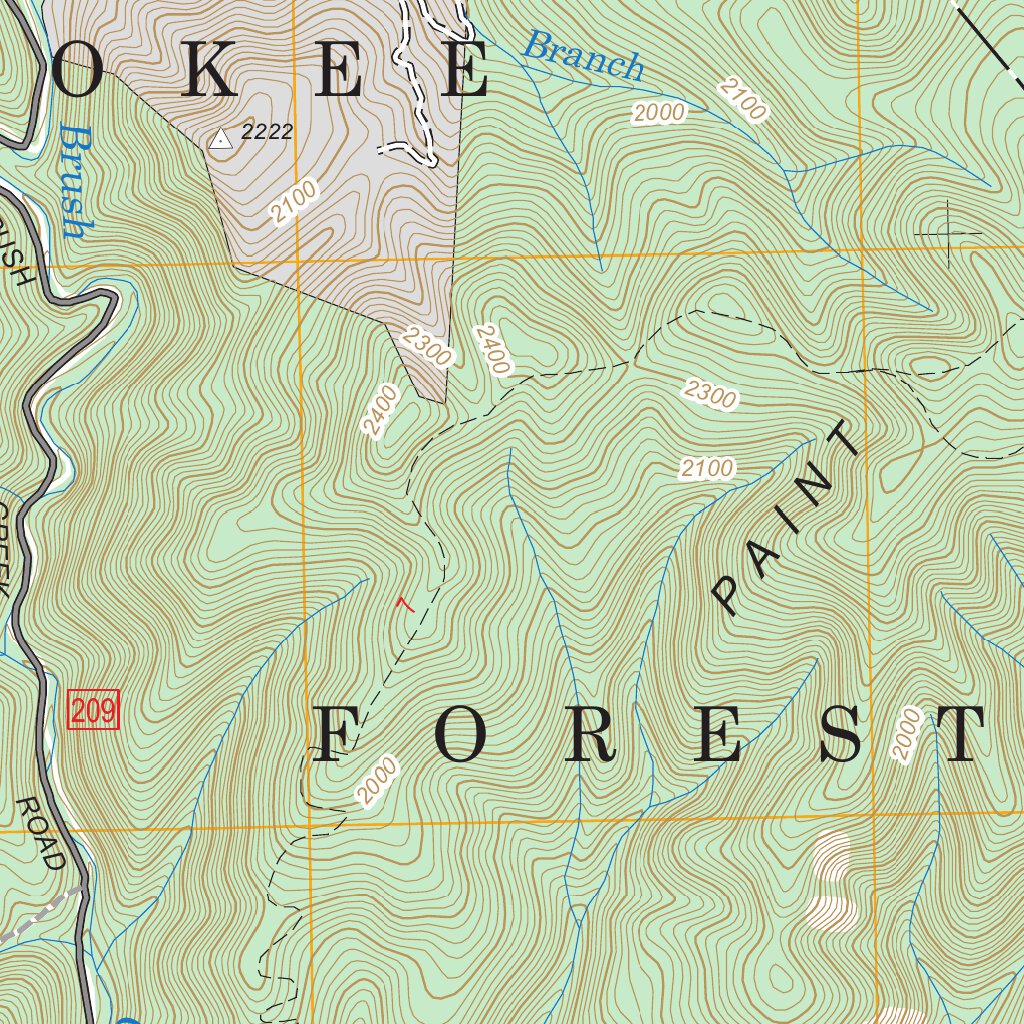 Paint Rock, TN - NC FSTopo Legacy Map by US Forest Service - Topo ...