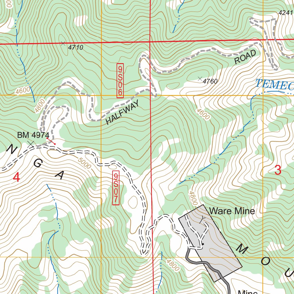 Palomar Observatory, CA FSTopo Legacy Map by US Forest Service - Topo ...