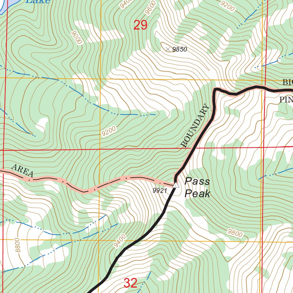 Pass Peak, WY FSTopo Legacy Map by US Forest Service - Topo | Avenza Maps