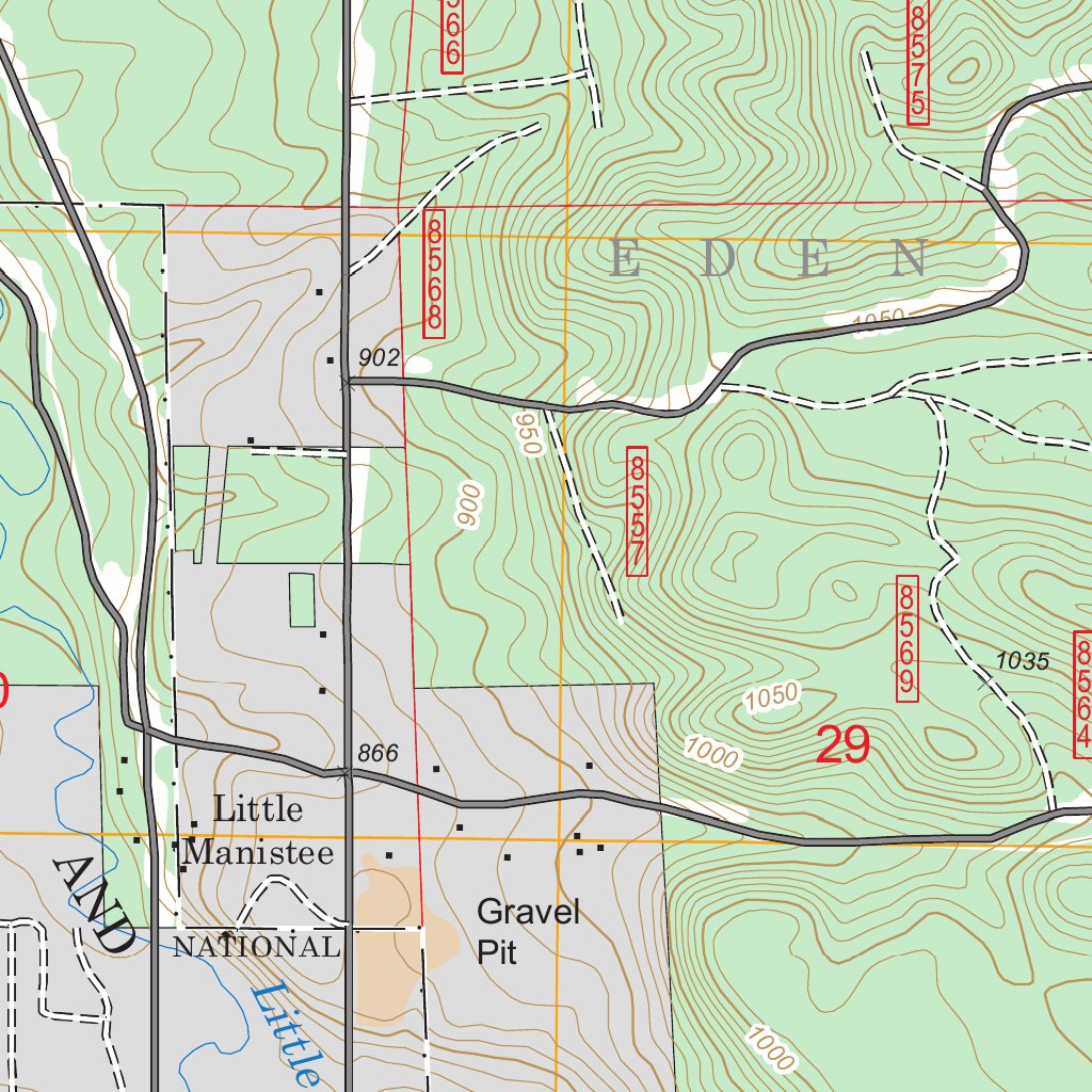 Peacock, MI FSTopo Legacy Map by US Forest Service - Topo | Avenza Maps
