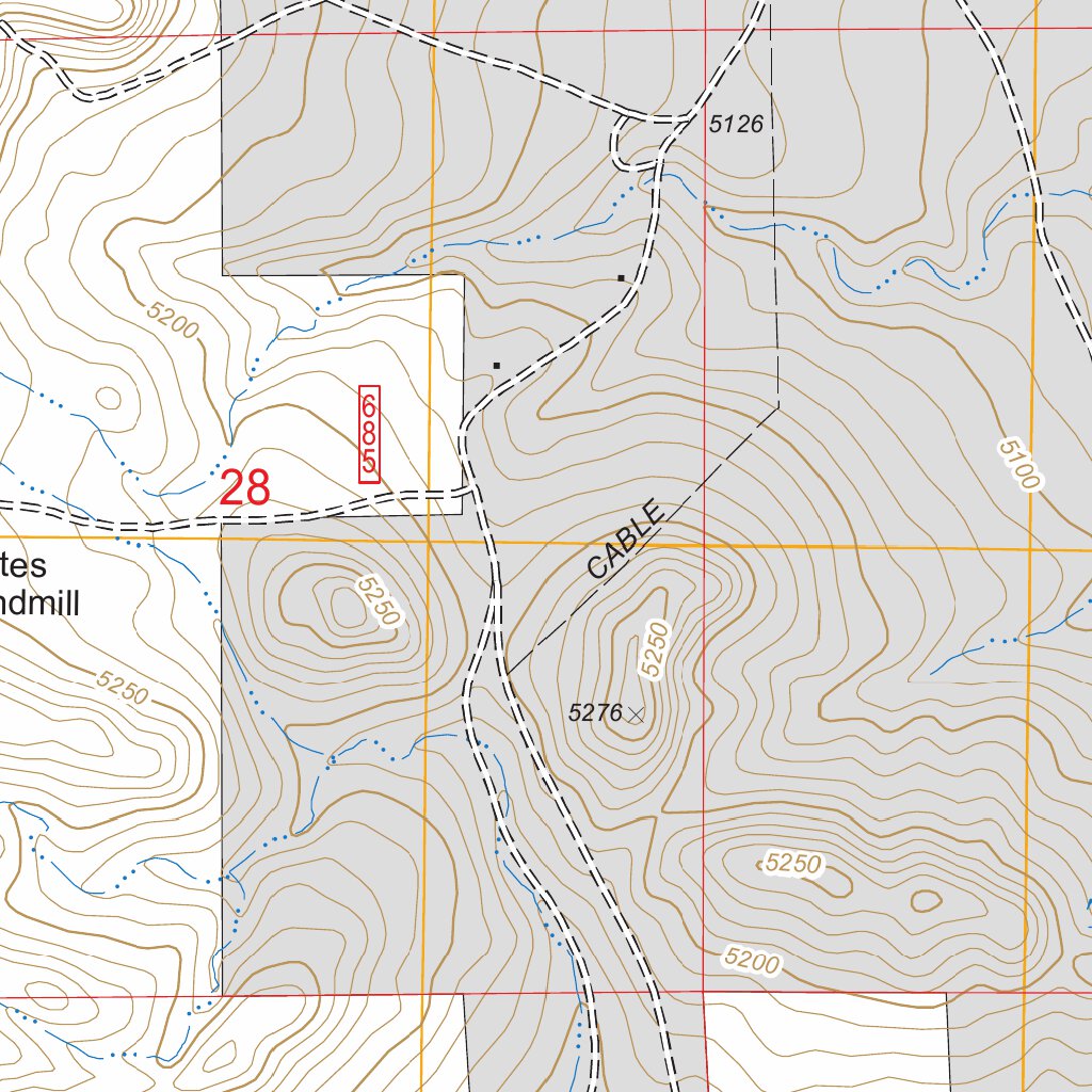 Pawnee Buttes, CO FSTopo Legacy Map by US Forest Service - Topo ...