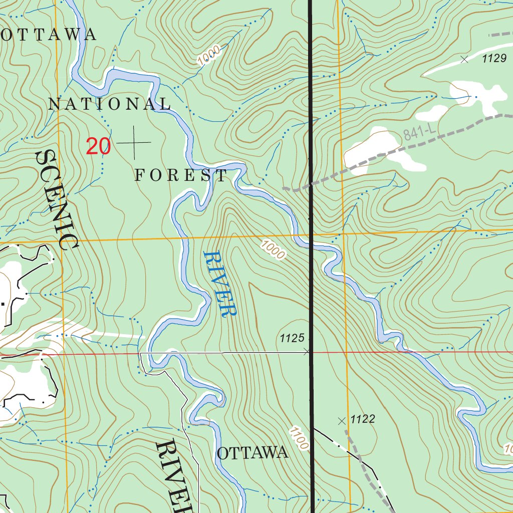 Paynesville, MI FSTopo Legacy Map by US Forest Service - Topo | Avenza Maps