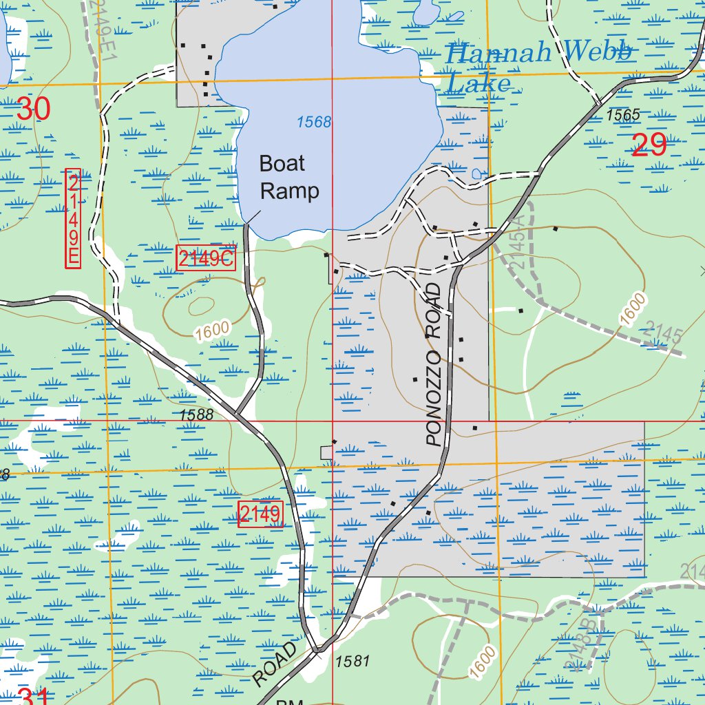 Perch Lake, MI FSTopo Legacy Map by US Forest Service - Topo | Avenza Maps