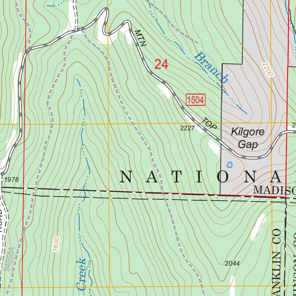 Pettigrew, AR FSTopo Legacy Map by US Forest Service - Topo | Avenza Maps