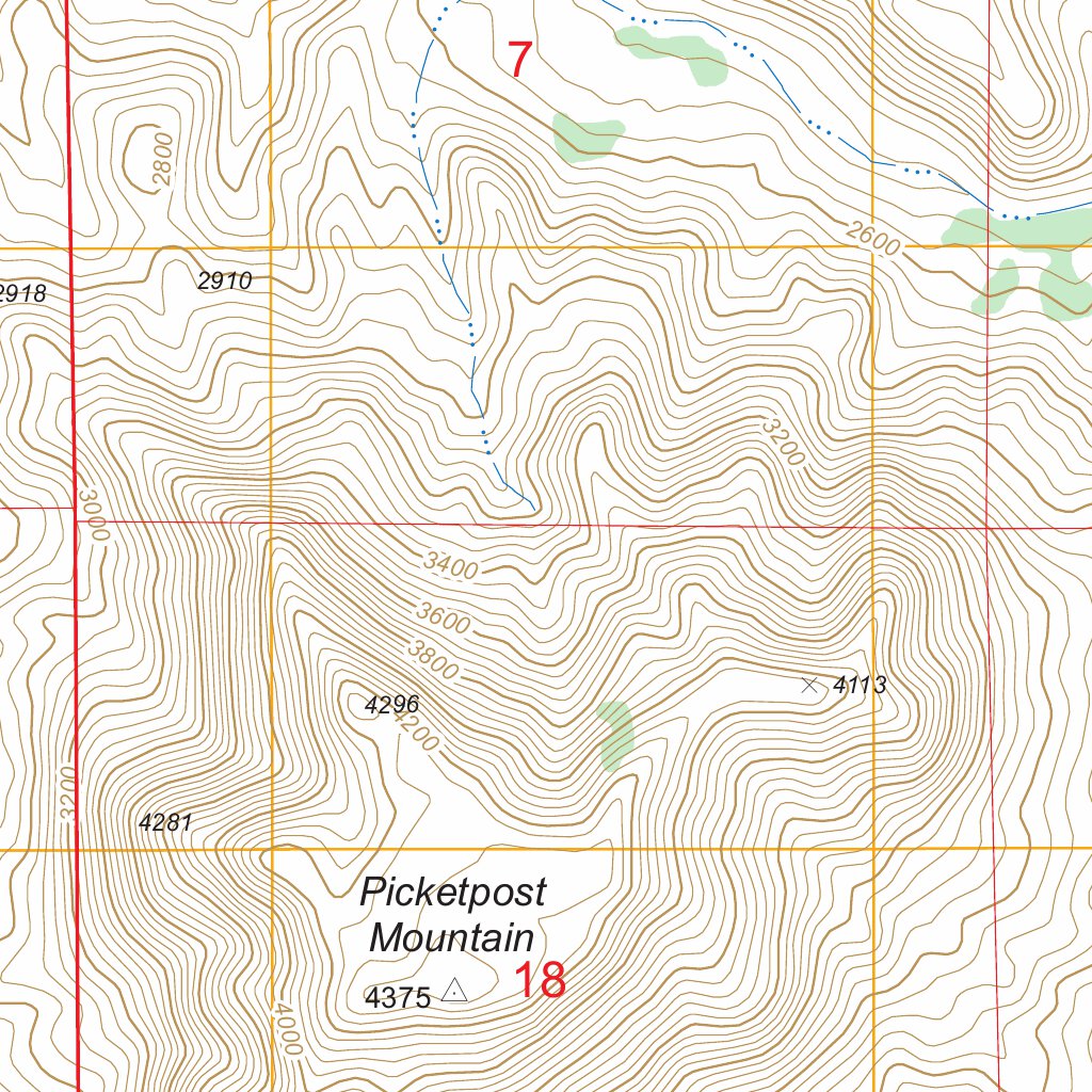 Picketpost Mountain, AZ FSTopo Legacy Map by US Forest Service - Topo ...