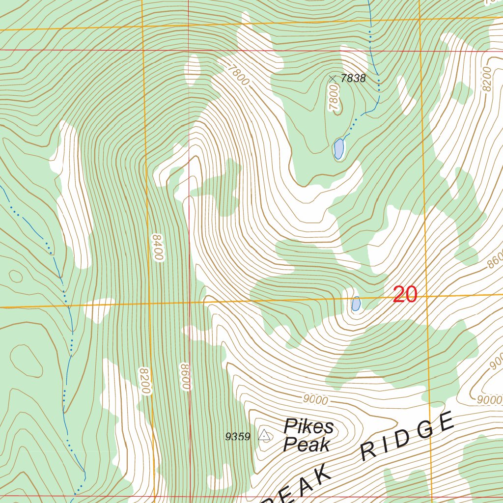 Pikes Peak, MT FSTopo Legacy Map by US Forest Service - Topo | Avenza Maps