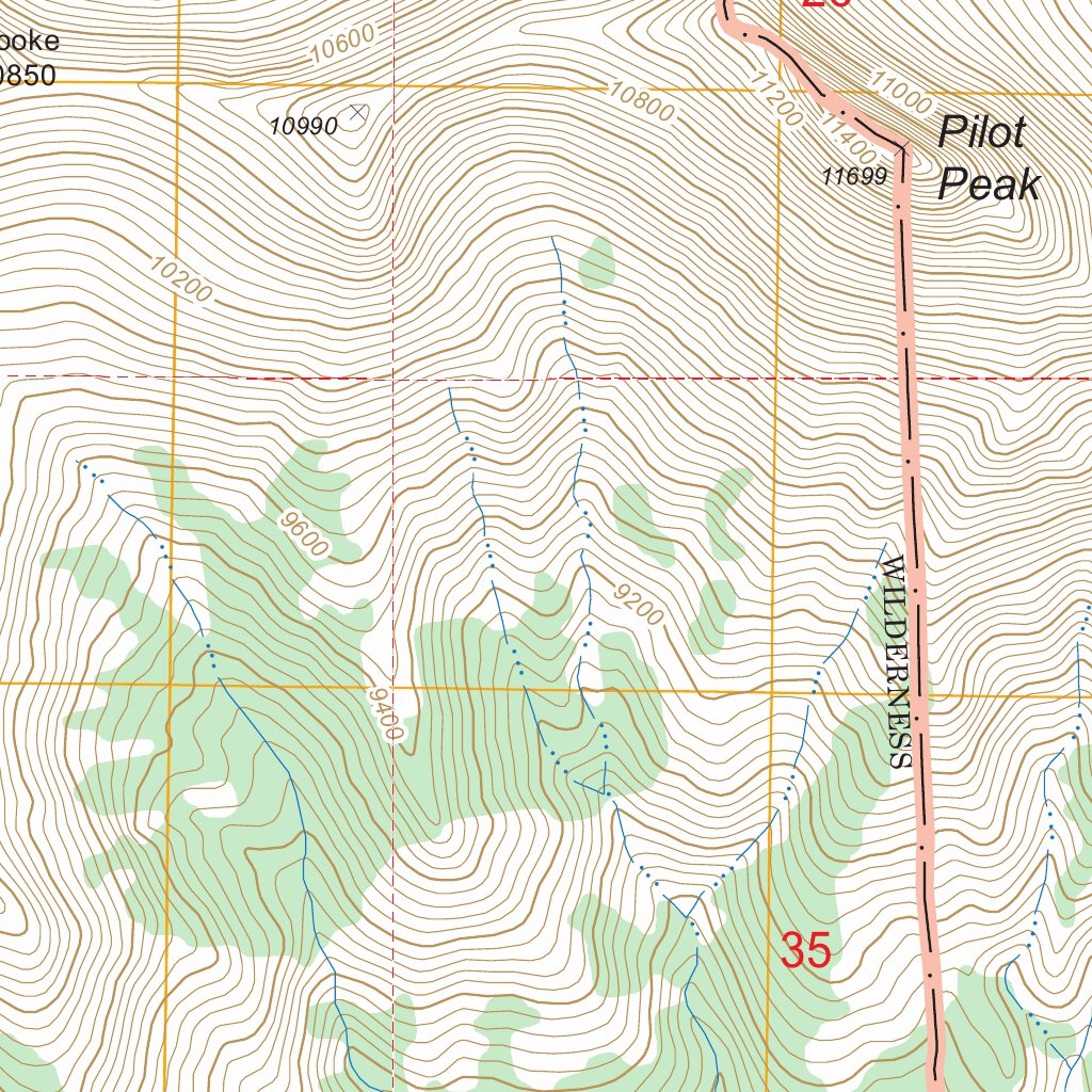 Pilot Peak, MT (445210952) FSTopo Legacy Map by US Forest Service ...