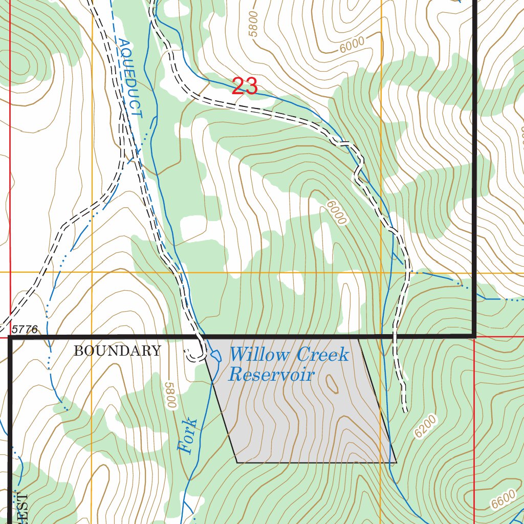 Pinchout Creek, MT FSTopo Legacy Map by US Forest Service - Topo ...