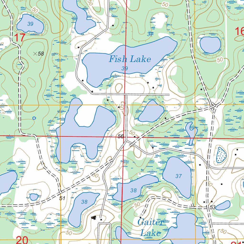 Pine Lakes, FL FSTopo Legacy Map by US Forest Service - Topo | Avenza Maps