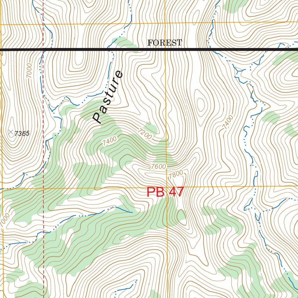 Pine Lake, UT FSTopo Legacy Map by US Forest Service - Topo | Avenza Maps