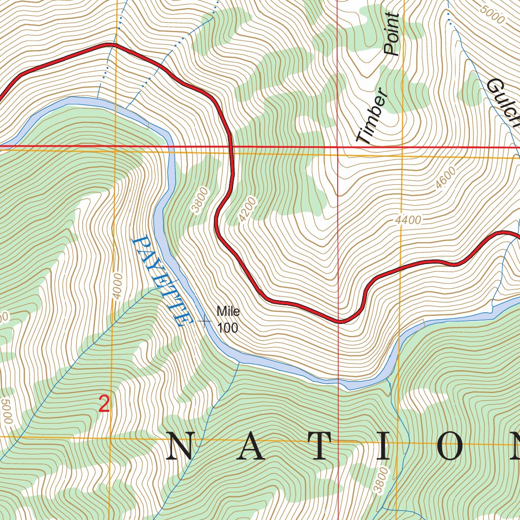 Pine Flat, ID FSTopo Legacy Map by US Forest Service - Topo | Avenza Maps