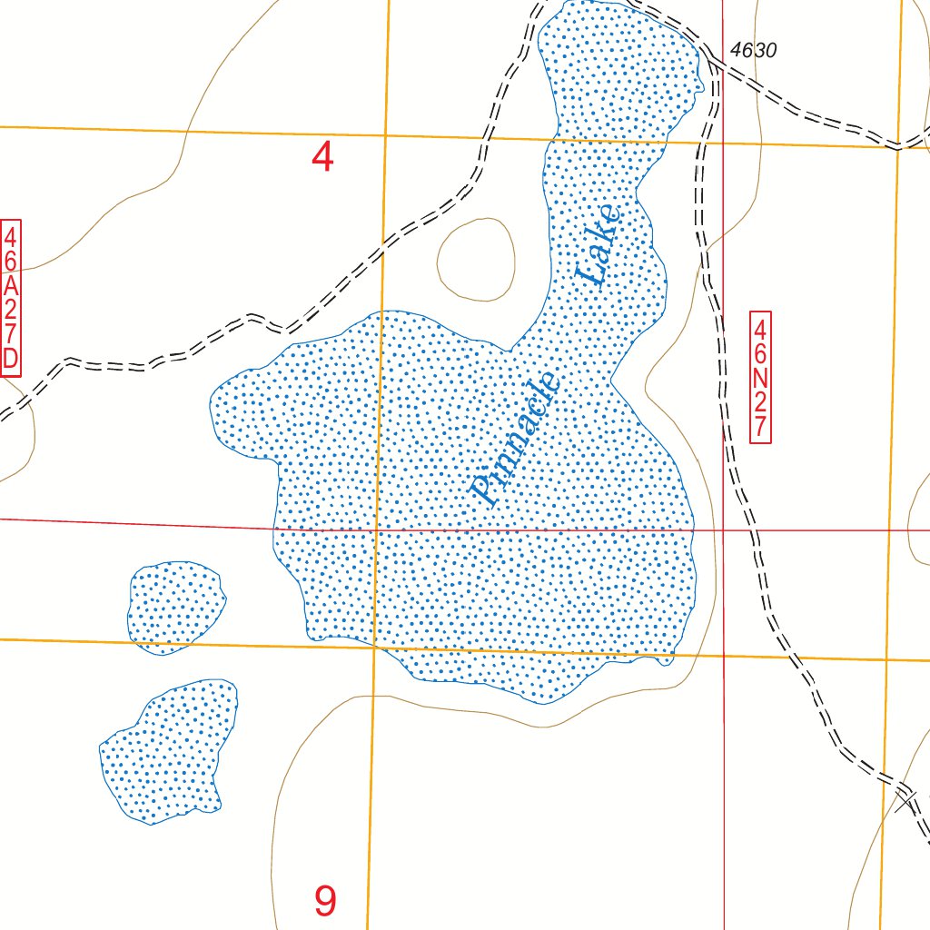 Pinnacle Lake, CA FSTopo Legacy Map by US Forest Service - Topo ...