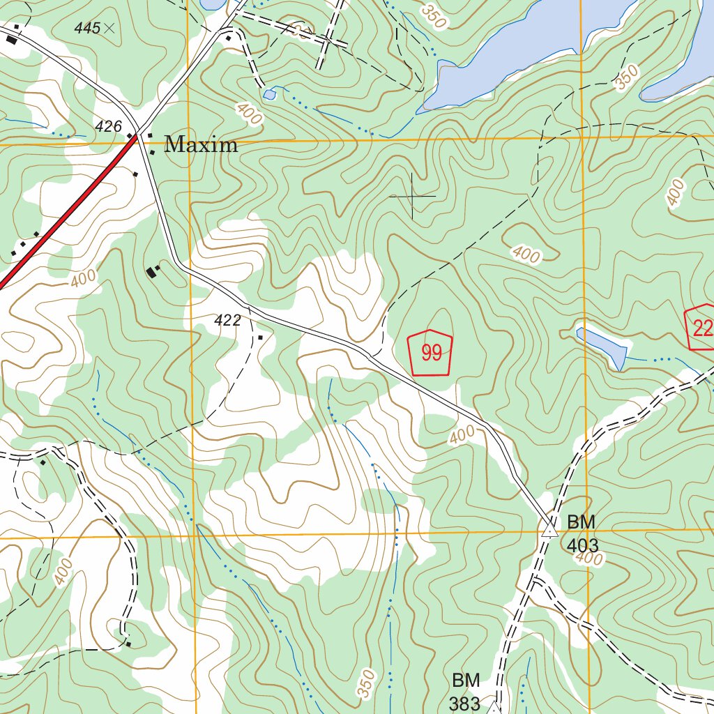 Plum Branch, SC - GA FSTopo Legacy Map by US Forest Service - Topo ...