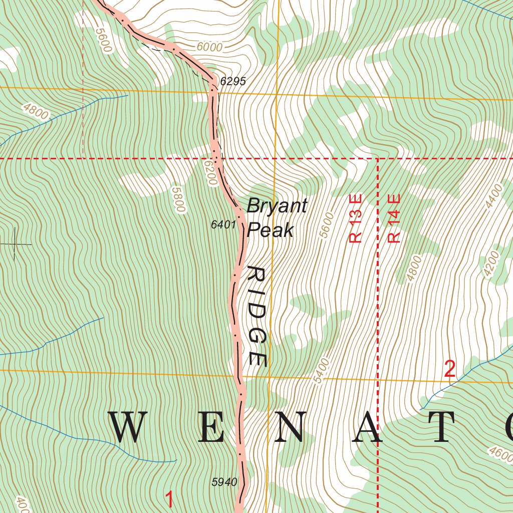 Poe Mountain, WA FSTopo Legacy Map by US Forest Service - Topo | Avenza ...