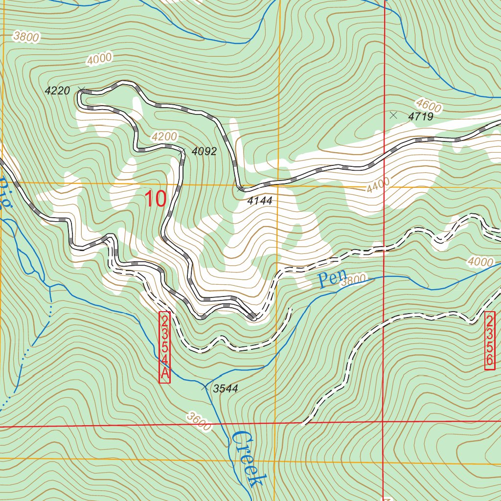 Polaris Peak, ID FSTopo Legacy Map by US Forest Service - Topo | Avenza ...