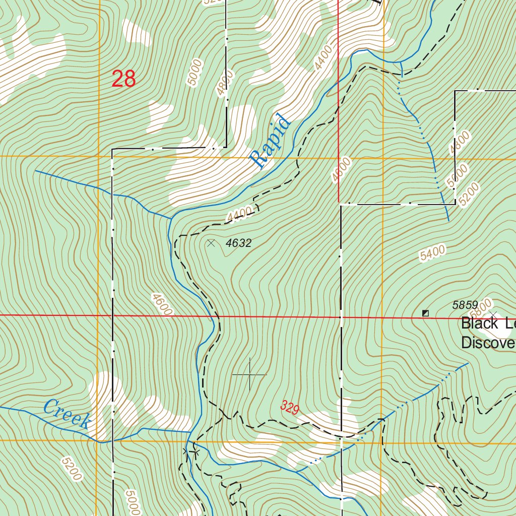 Pollock Mountain, ID FSTopo Legacy Map by US Forest Service - Topo ...