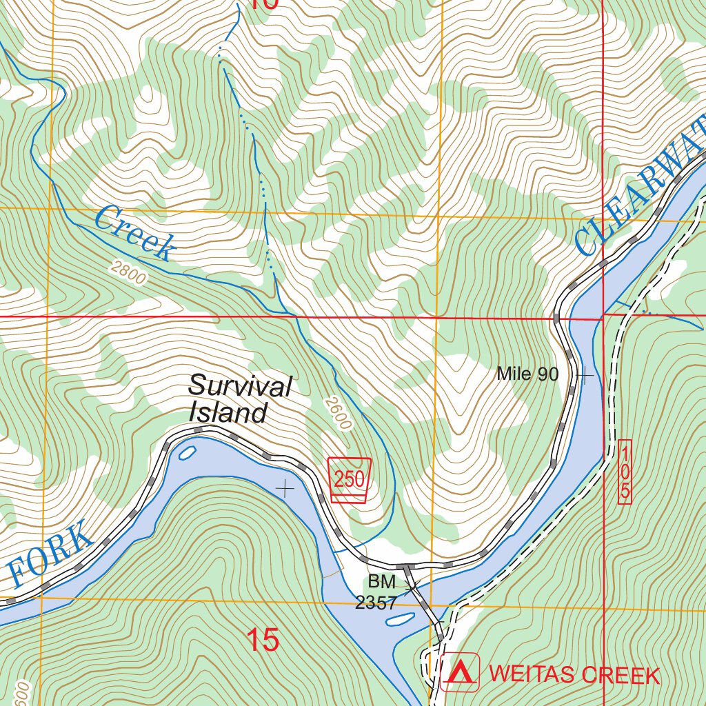 Pot Mountain, ID FSTopo Legacy Map by US Forest Service - Topo | Avenza ...