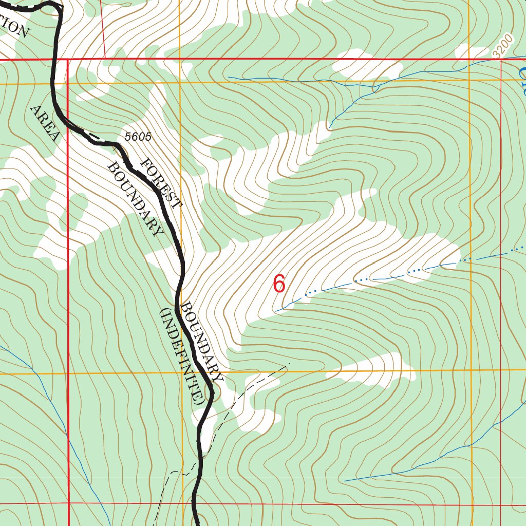 Prescott Mountain, CA FSTopo Legacy Map by US Forest Service - Topo ...