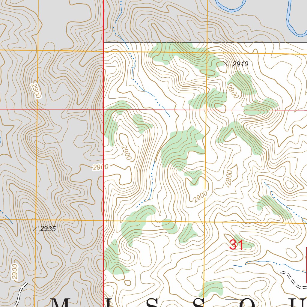 Pretty Butte, ND FSTopo Legacy Map by US Forest Service - Topo | Avenza ...