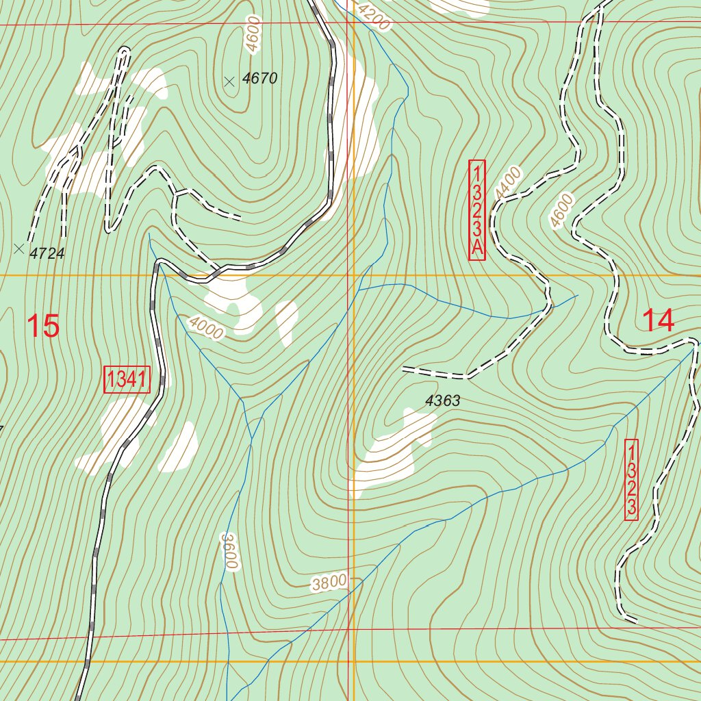 Priest Lake NW, ID FSTopo Legacy Map by US Forest Service - Topo ...