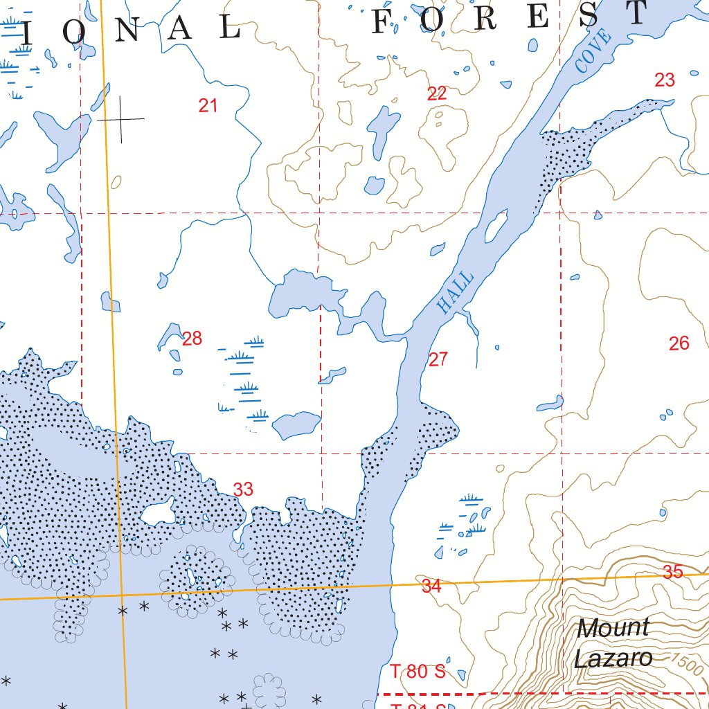Prince Rupert D-5, AK FSTopo Legacy Map by US Forest Service - Topo ...