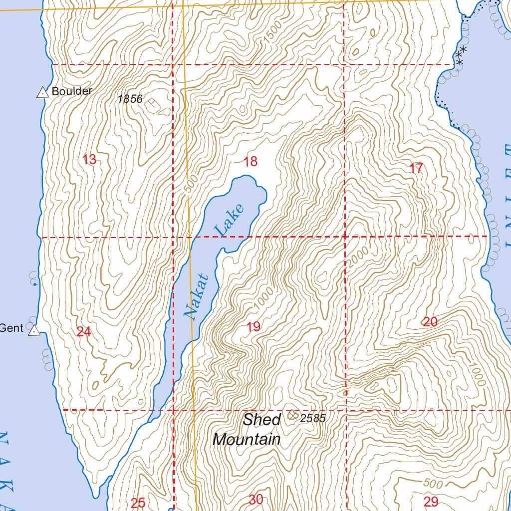 Prince Rupert D-3, AK FSTopo Legacy Map by US Forest Service - Topo ...