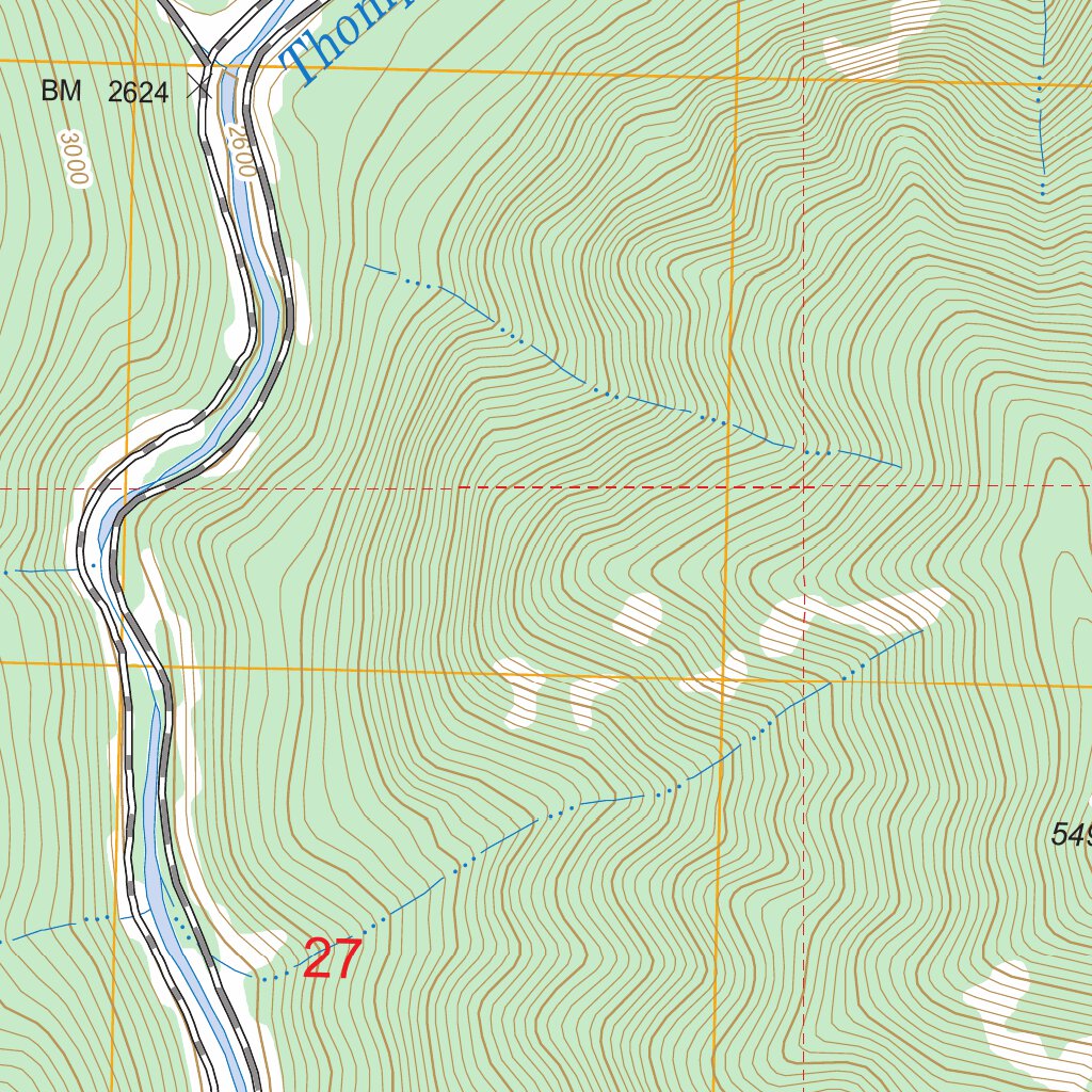 Priscilla Peak, MT FSTopo Legacy Map by US Forest Service - Topo ...