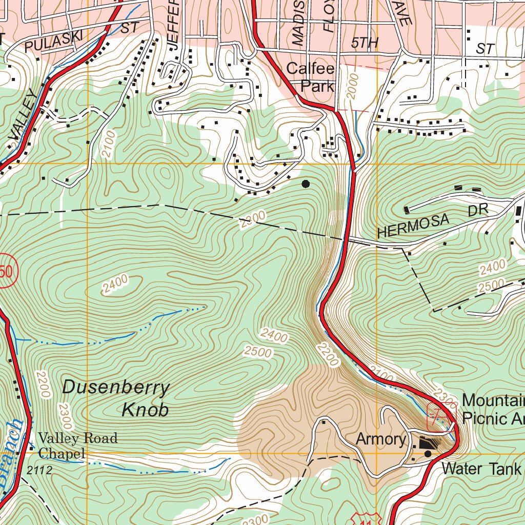 Pulaski, VA FSTopo Legacy Map by US Forest Service - Topo | Avenza Maps