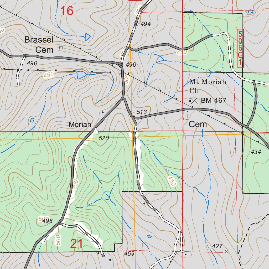 Pulaski, MS FSTopo Legacy Map by US Forest Service - Topo | Avenza Maps